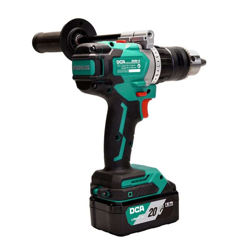 DCA 20V 16mm Cordless Brushless Driver Drill With 4.0Ah*1 & Charger ...