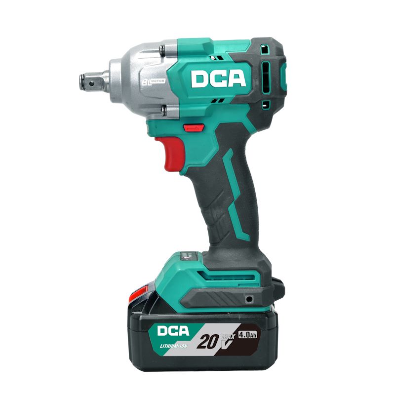 DCA 20V Brushless Impact Wrench 488nm Kit With 4.0Ah*2 & Charger ...