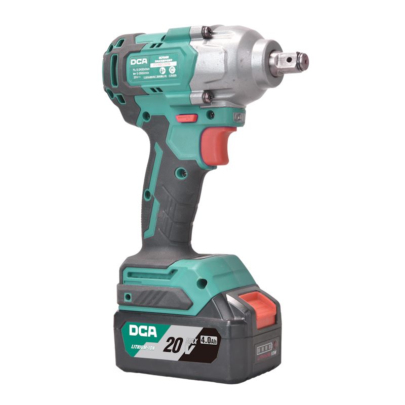 DCA 20V Brushless Impact Wrench 488nm Kit With 4.0Ah*2 & Charger ...