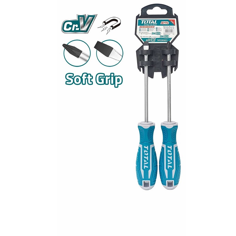 2 Pcs Screwdriver Set, TOTAL TOOLS | Altiven Power Tools