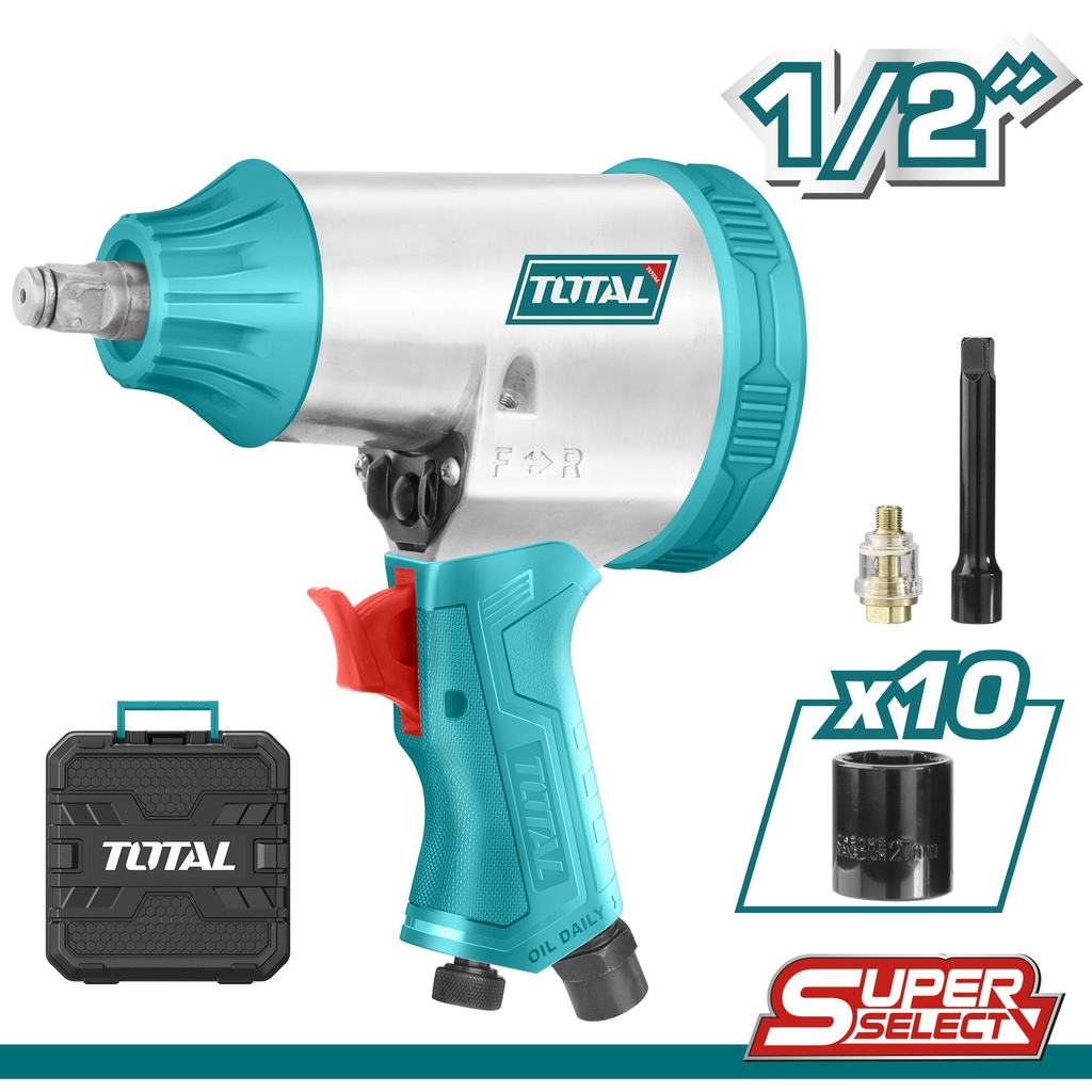 Air Impact Wrench Set, TOTAL TOOLS | Altiven Power Tools